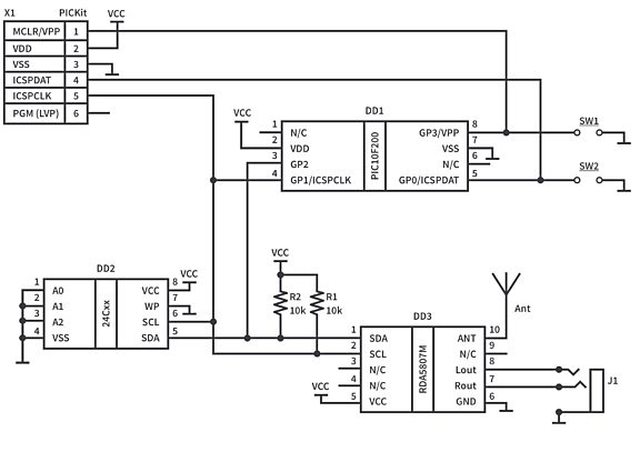 I2C FM Radio - Part 15 Microcontroller Basics (PIC10F200) - Electronics Tutorials | CircuitBread