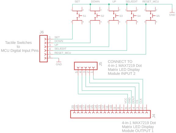 Dot Matrix LED Display Digital Clock - Part 3 - Electronics Tutorials ...