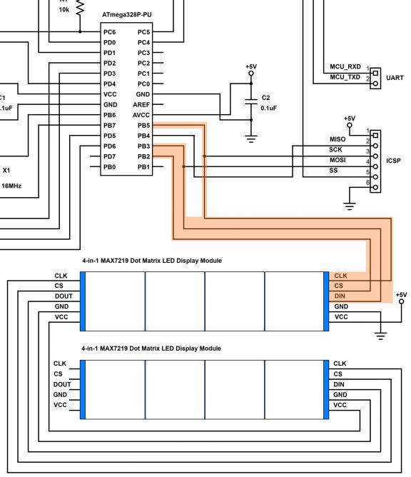 Dot Matrix LED Display Digital Clock - Part 1 Hardware… | CircuitBread