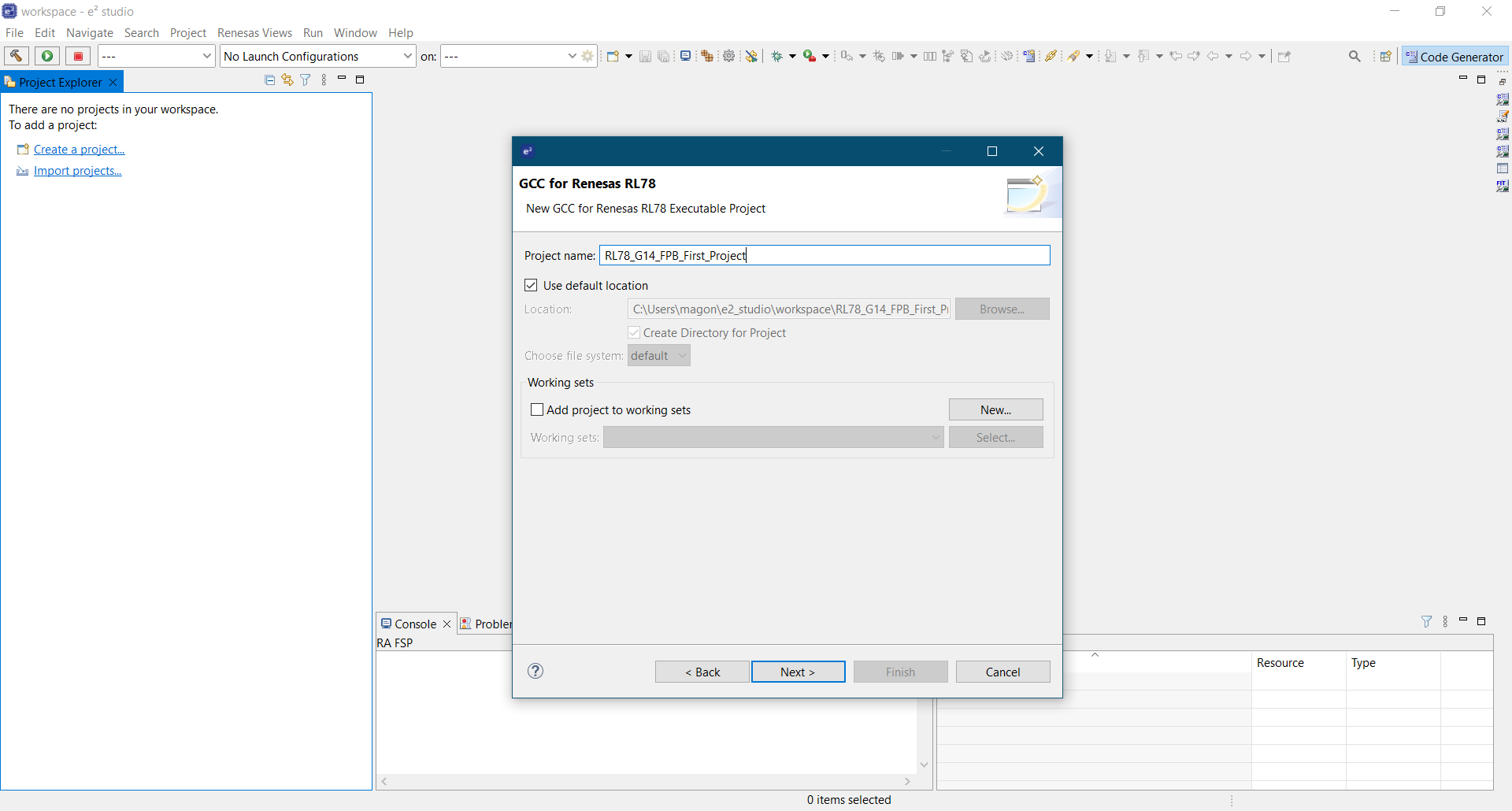 Renesas RL78 - 3. First Project - Electronics Tutorials | CircuitBread