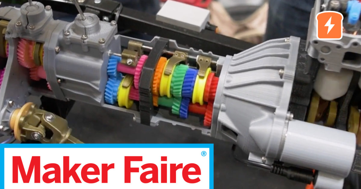 Fully Functional 3D Printed Engines?!? - Maker Faire | CircuitBread